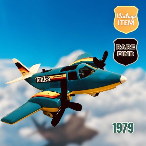 Tonka | Toys | Vintage 979 Tonka Hand Commander Airplane Tested Still ...
